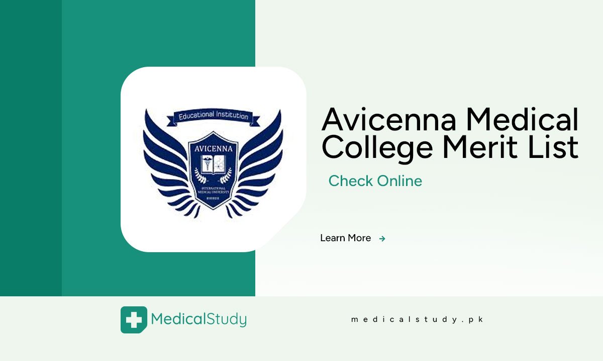Avicenna Medical College Merit List 2024 MBBS And BDS