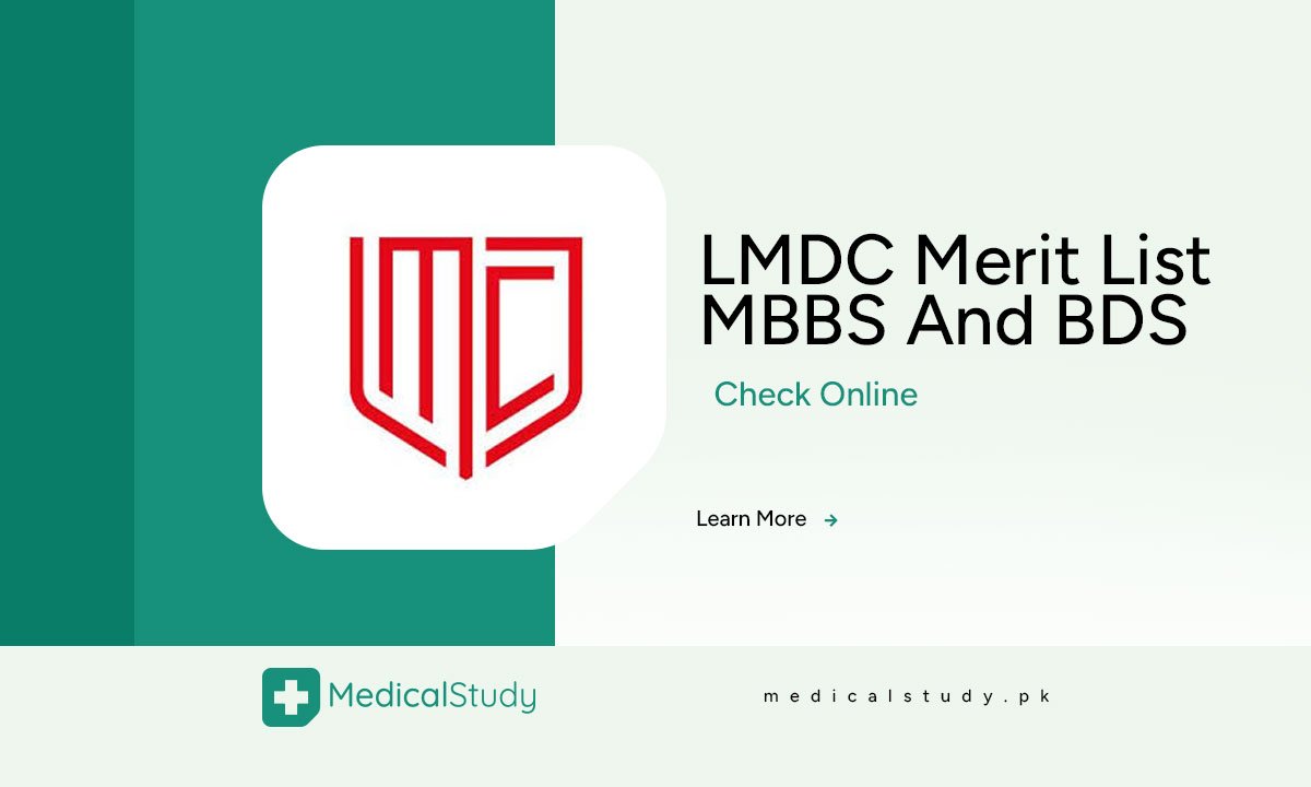 LMDC Merit List 2025 MBBS And BDS | @Www.Lmdc.Edu.Pk