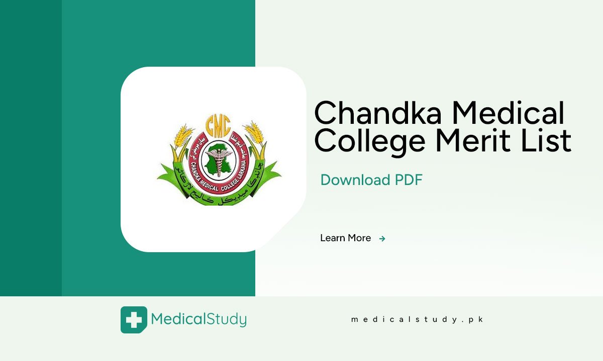 Chandka Medical College Merit List 2024 MBBS, BDS