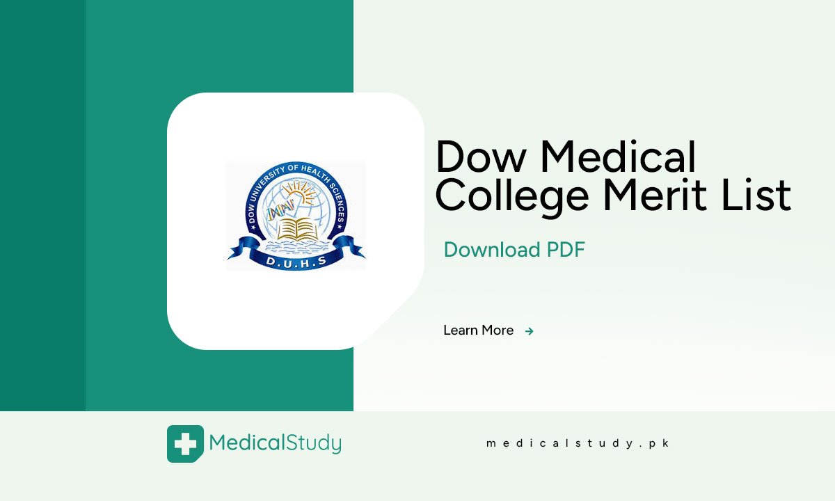 Dow Medical College Merit List 2025 MBBS & BDS
