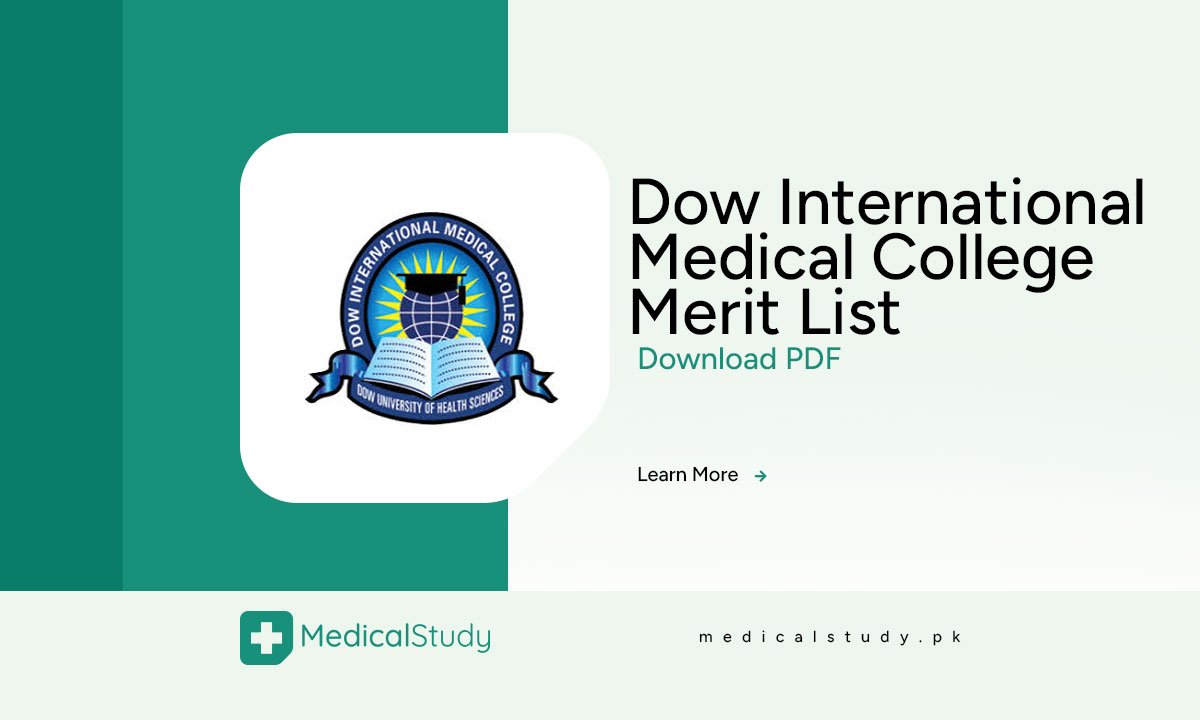 Dow International Medical College Merit List 2025 MBBS, BDS, DPT