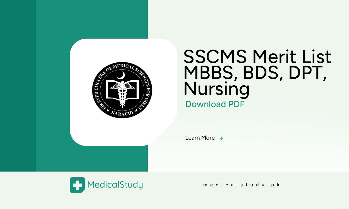 SSCMS Merit List 2025 MBBS, BDS, DPT, Nursing